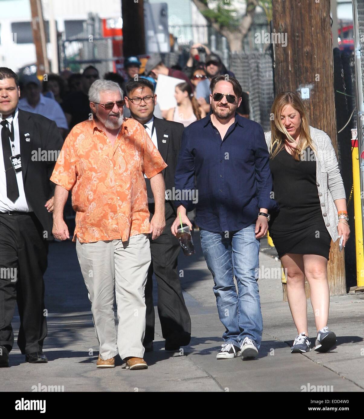Ben Falcone at the ABC studios for a taping of the late-night talk show ...