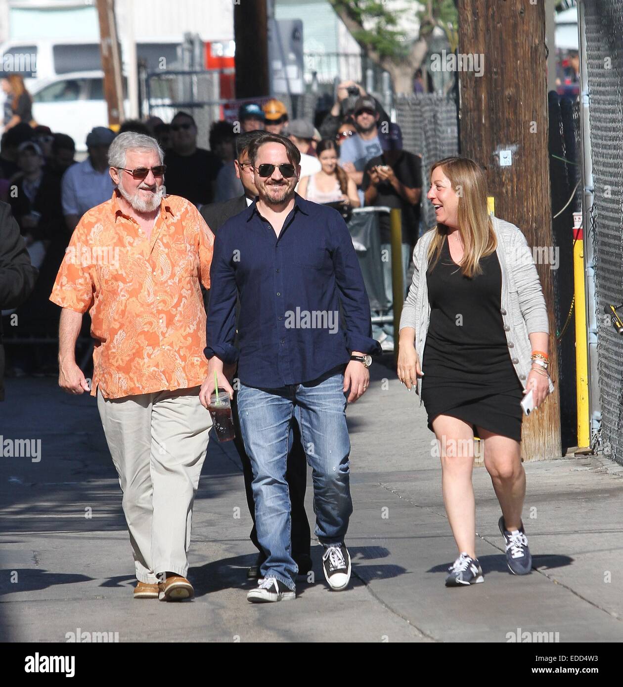 Ben Falcone at the ABC studios for a taping of the late-night talk show ...