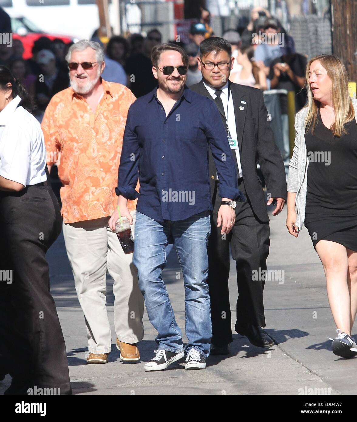Ben Falcone at the ABC studios for a taping of the late-night talk show ...