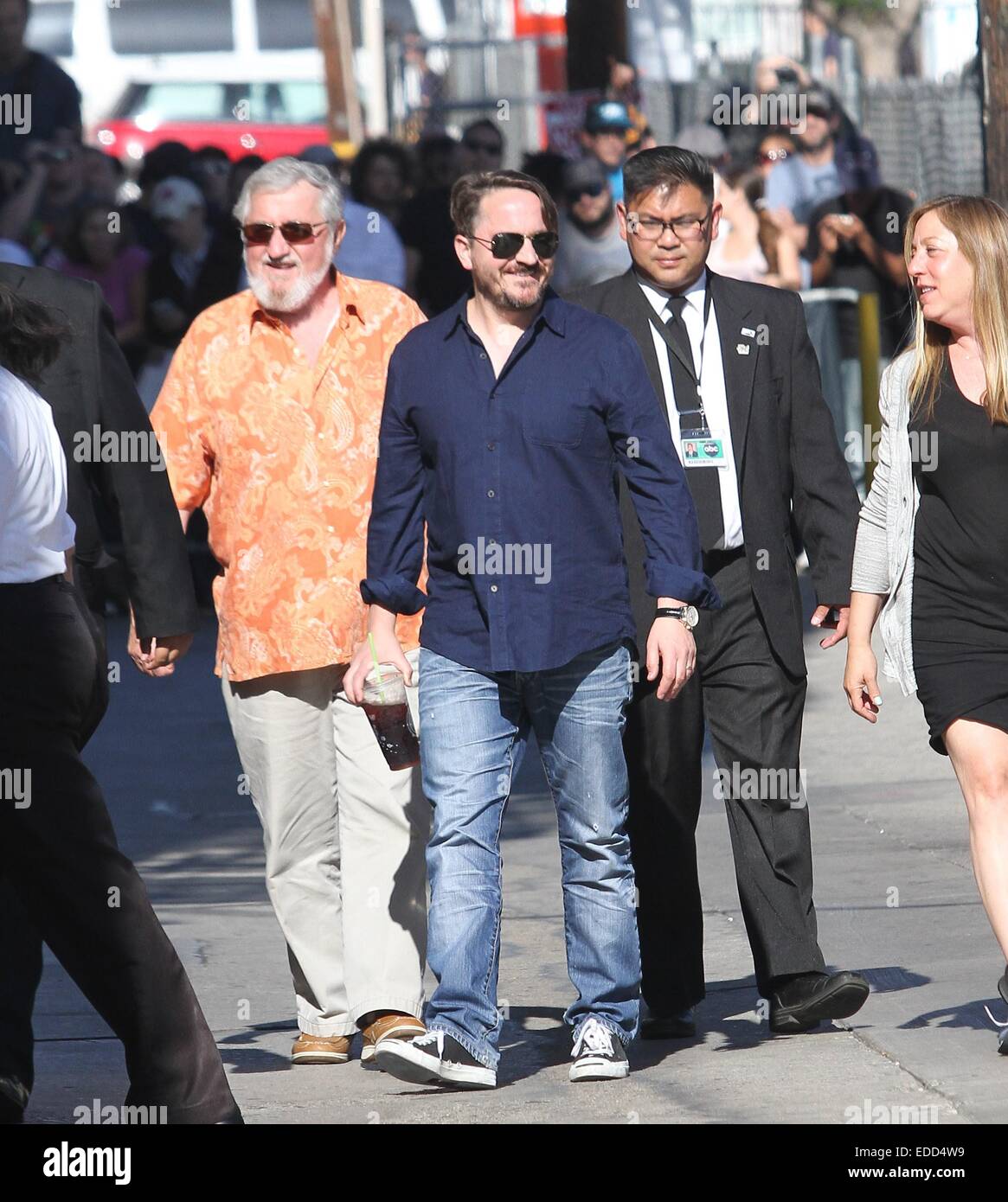 Ben Falcone at the ABC studios for a taping of the late-night talk show ...