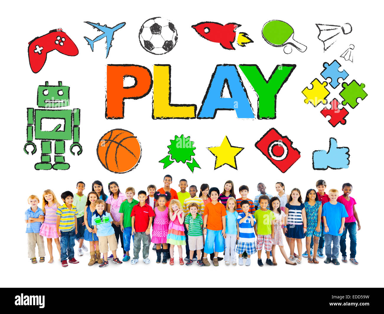 Children at play symbol hi-res stock photography and images - Alamy