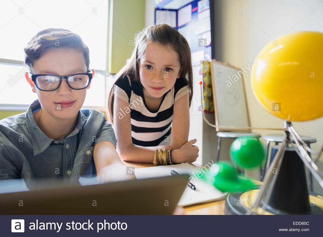 Child reading in front of the class hi-res stock photography and images ...