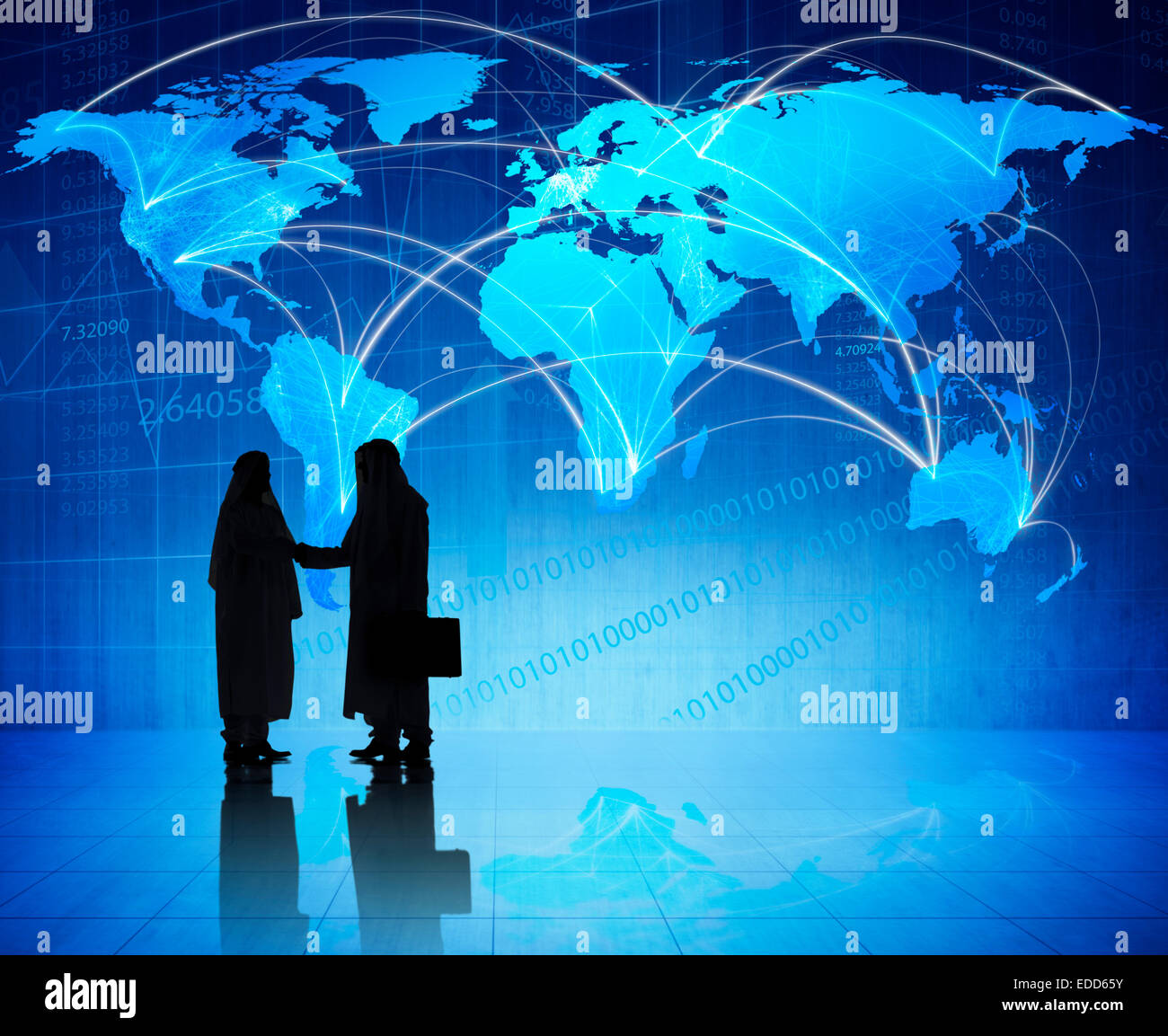 Middle east handshake map hi-res stock photography and images - Alamy