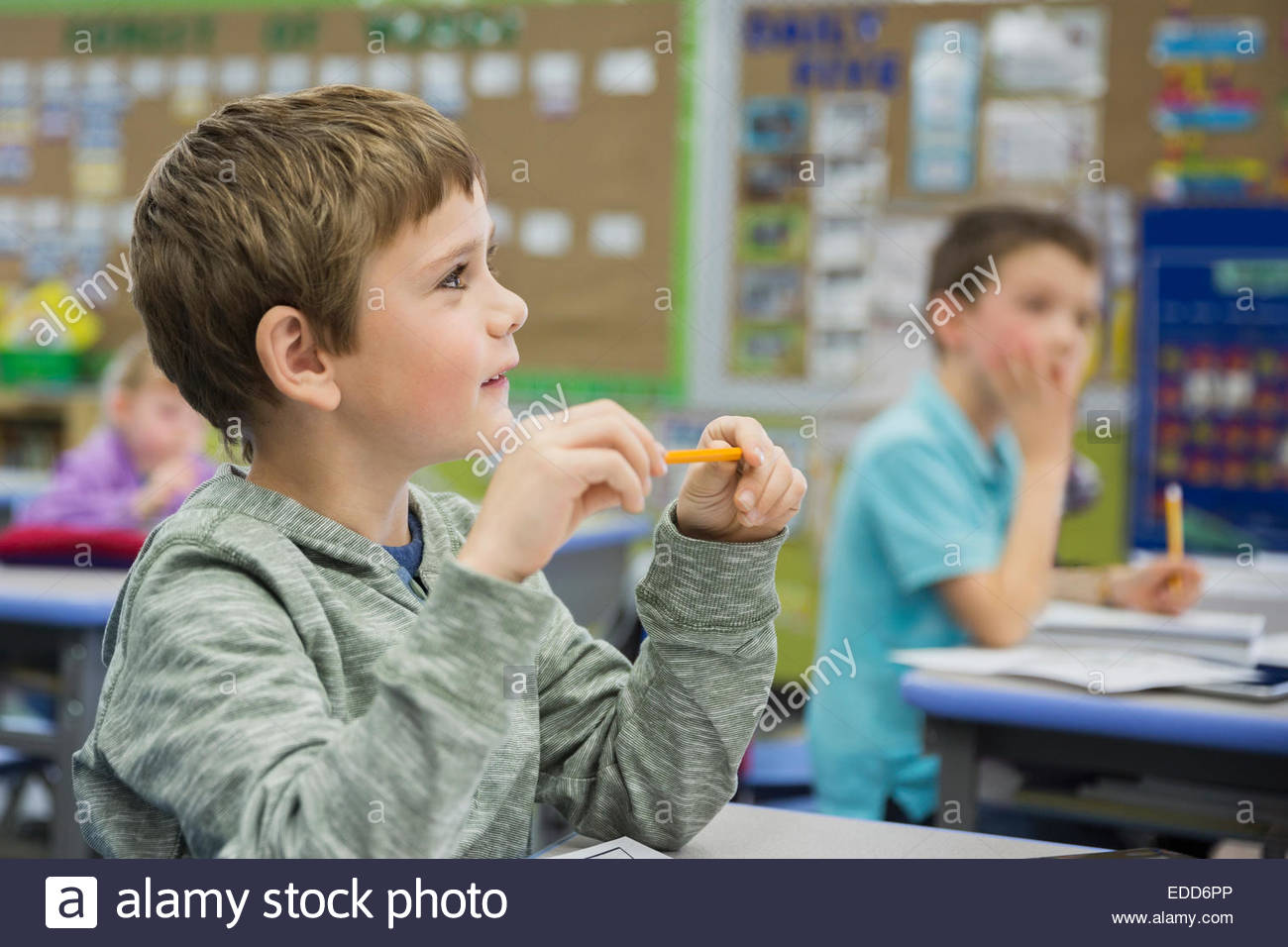 Elementary school girl attentive hi-res stock photography and images ...
