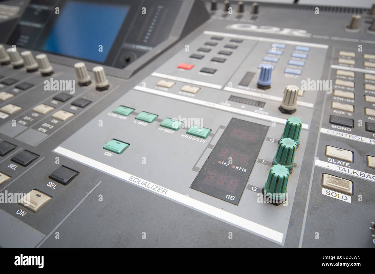 Professional studio mixing console Stock Photo - Alamy