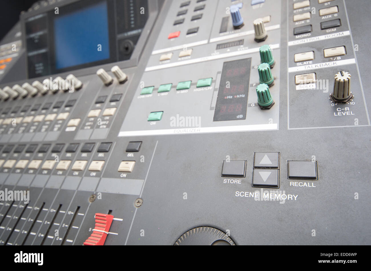Professional studio mixing console Stock Photo - Alamy