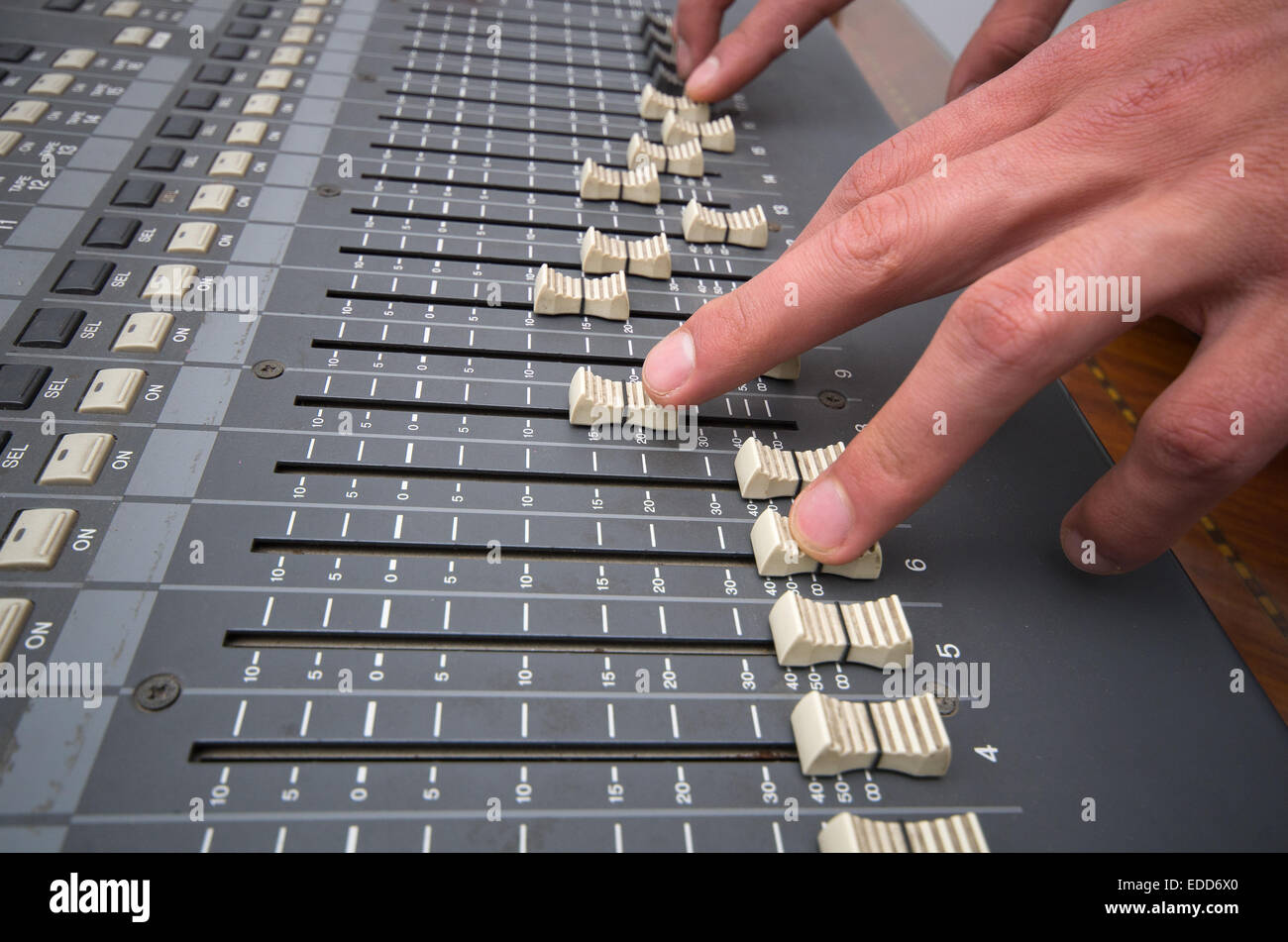 Professional studio mixing console Stock Photo - Alamy