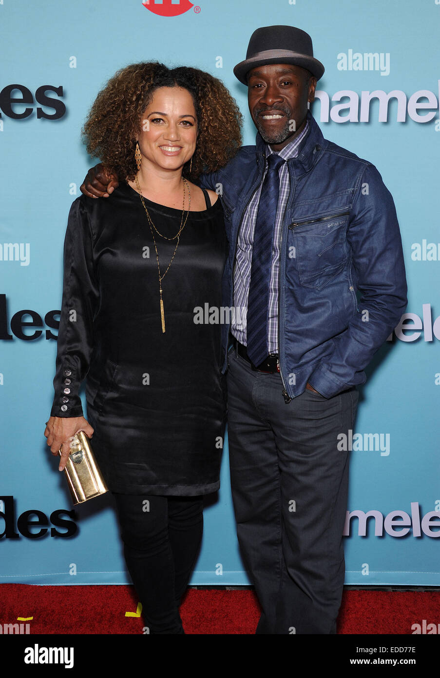 West Hollywood, California, USA. 5th Jan, 2015. Don Cheadle & Bridgid ...