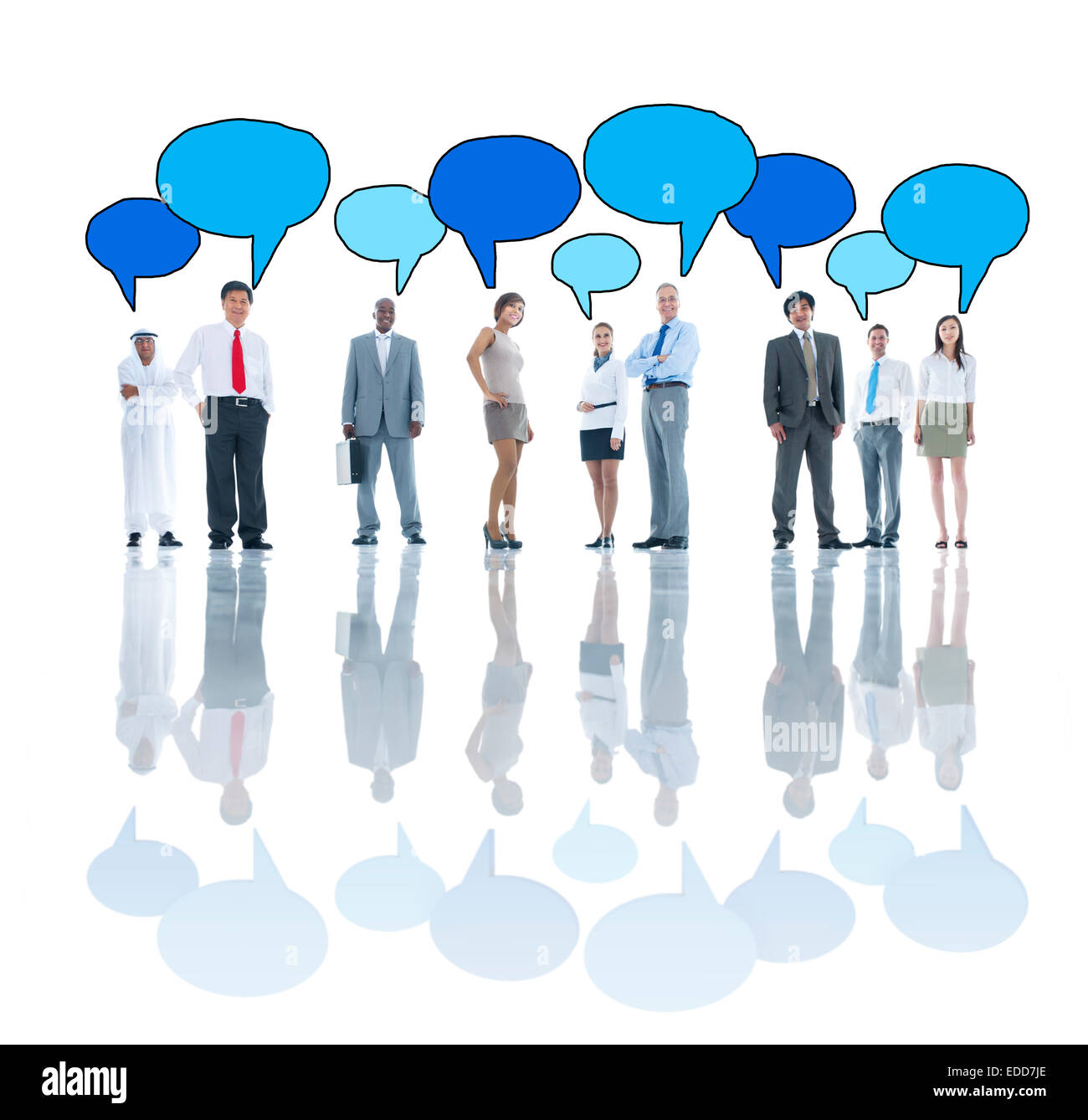 Group of Business People Talking Stock Photo - Alamy