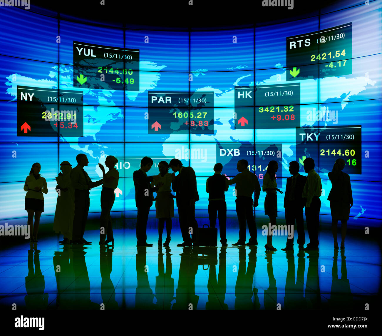 Business People Stock Exchange Concept Stock Photo - Alamy