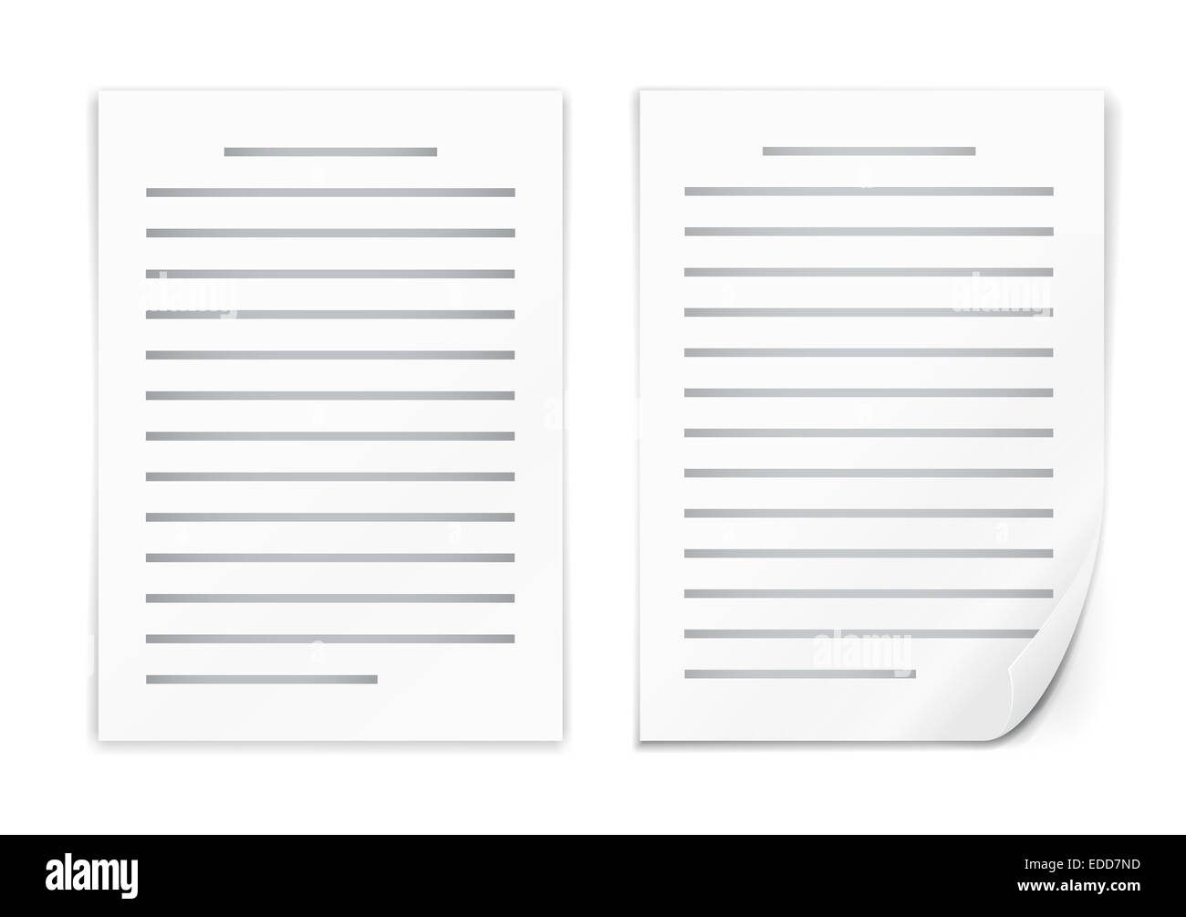 Document file paper doc Cut Out Stock Images & Pictures - Alamy