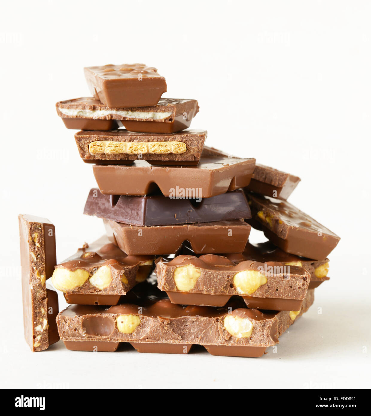 Various candy bars pile hi-res stock photography and images - Alamy