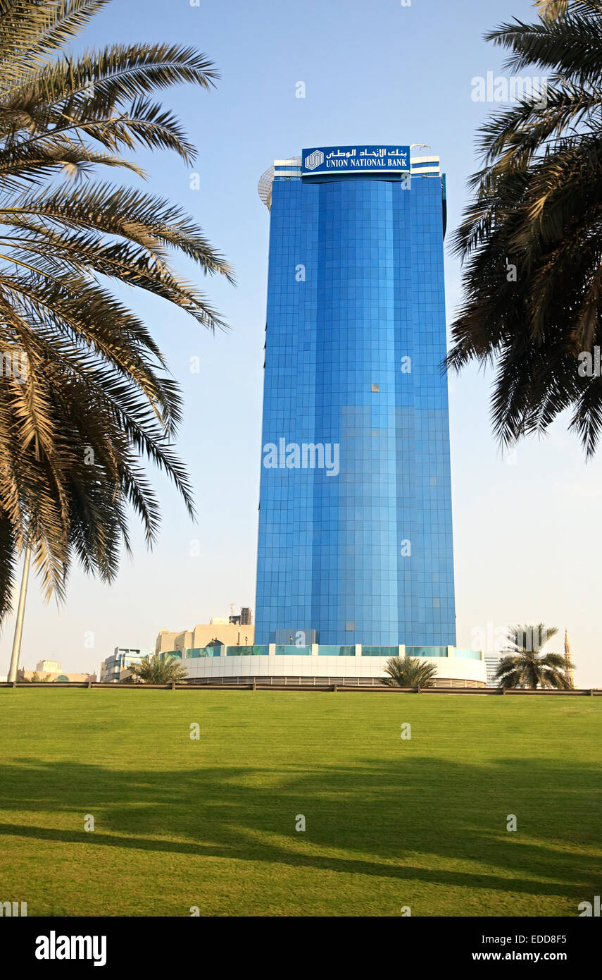 Modern skyscrapers in Sharjah Stock Photo - Alamy