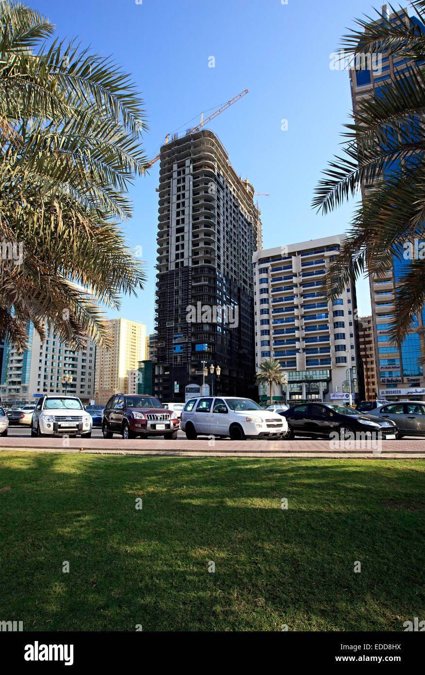 Sharjah skyscraper hi-res stock photography and images - Alamy