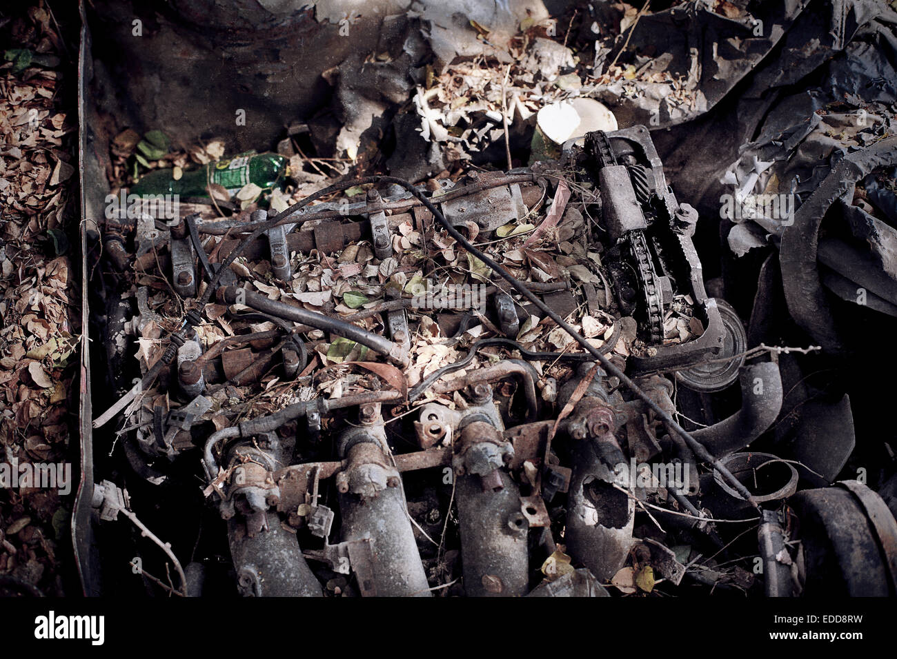 The car damaged from accident old condition Stock Photo - Alamy