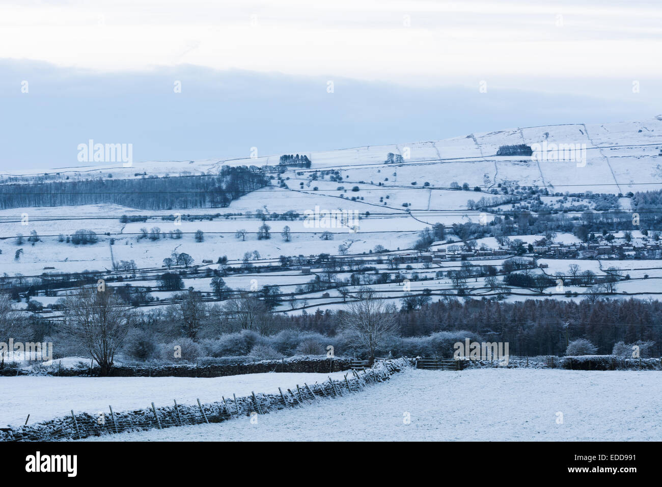 Winter scene in Wensleydale Stock Photo - Alamy