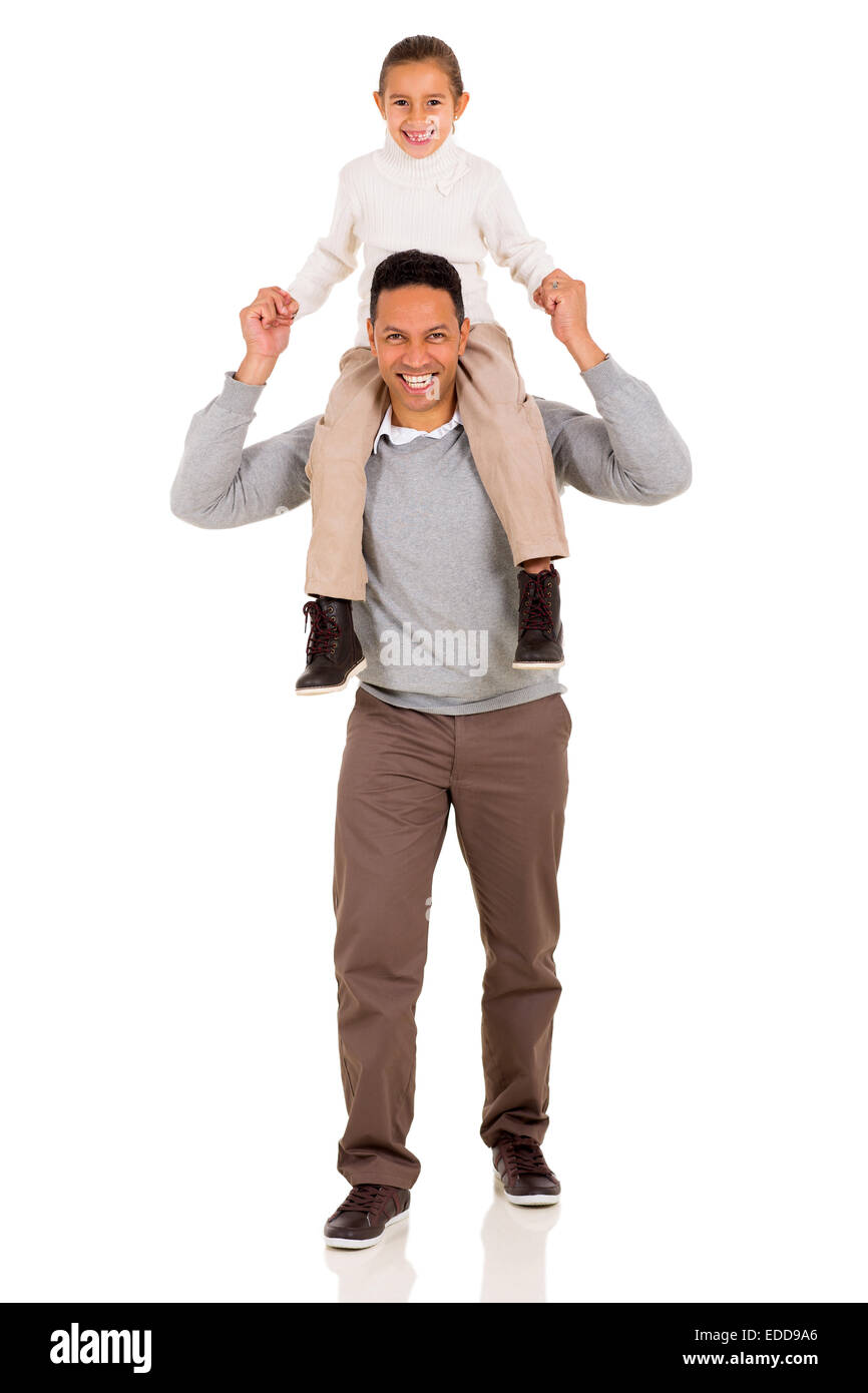 Father carrying daughter shoulders hi-res stock photography and images - Alamy