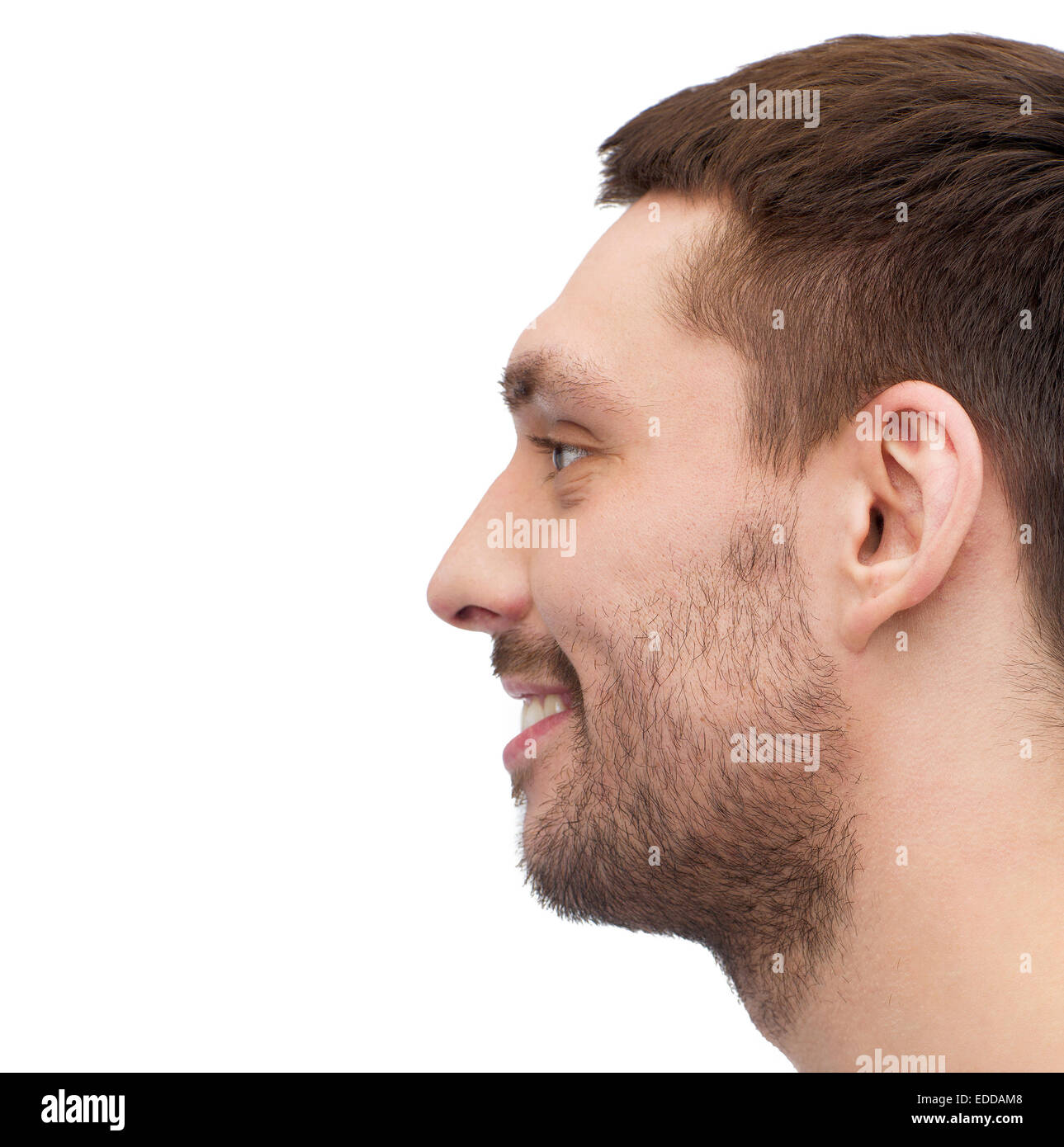 Man profile face closeup hi-res stock photography and images - Alamy