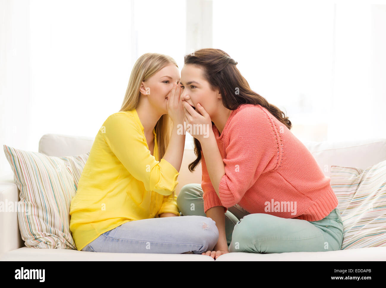 Adult Telling Of Another Adult High Resolution Stock Photography and ...
