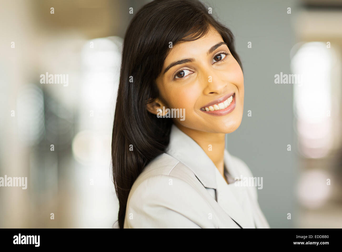portrait of pretty Indian businesswoman Stock Photo - Alamy