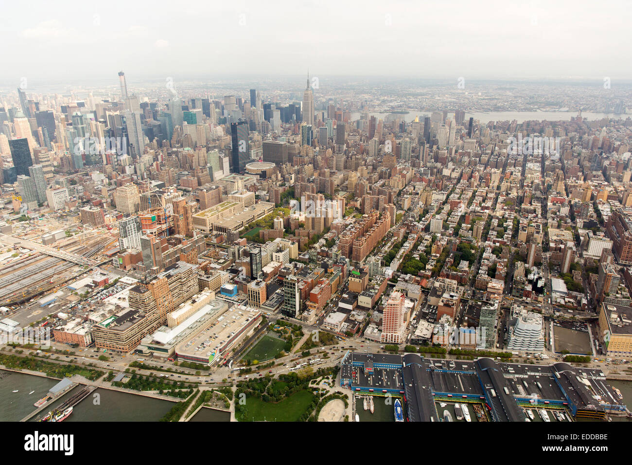 aerial view of beautiful new York city Stock Photo - Alamy