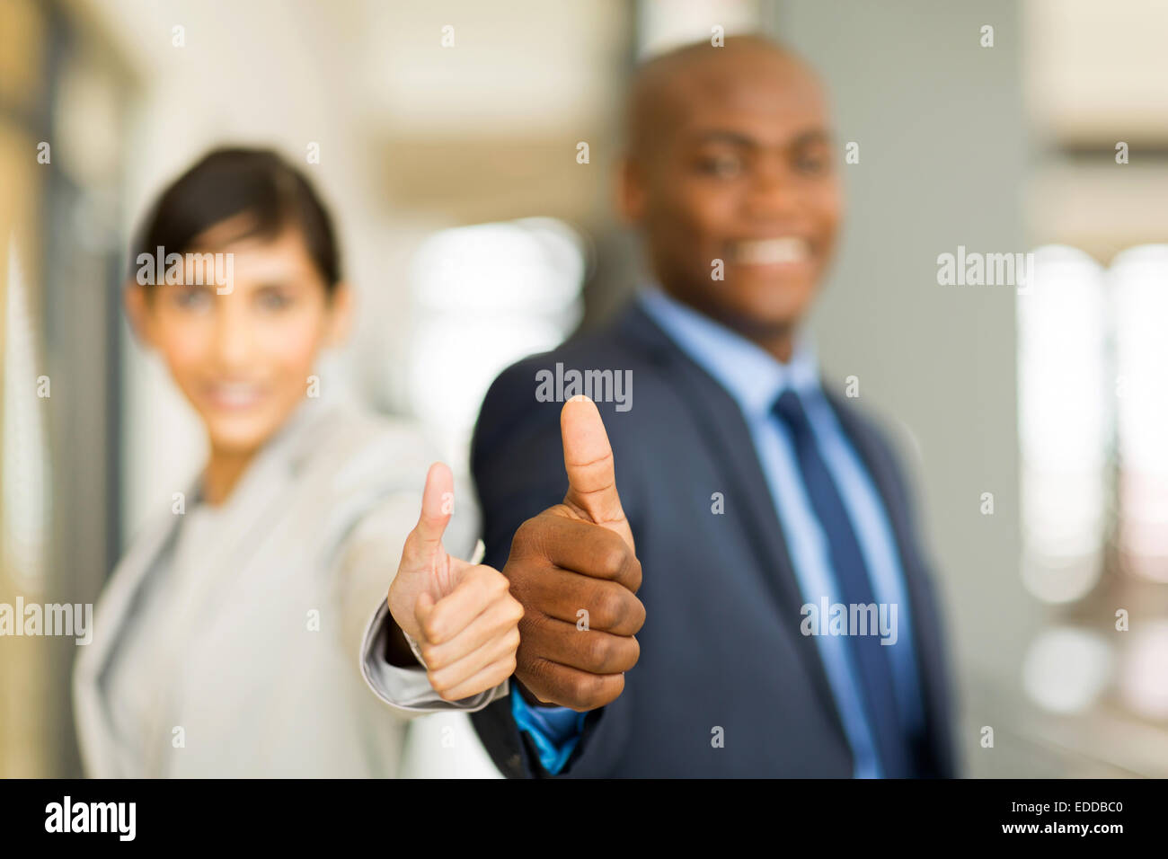 Entrepreneurs team thumbs up hi-res stock photography and images - Alamy
