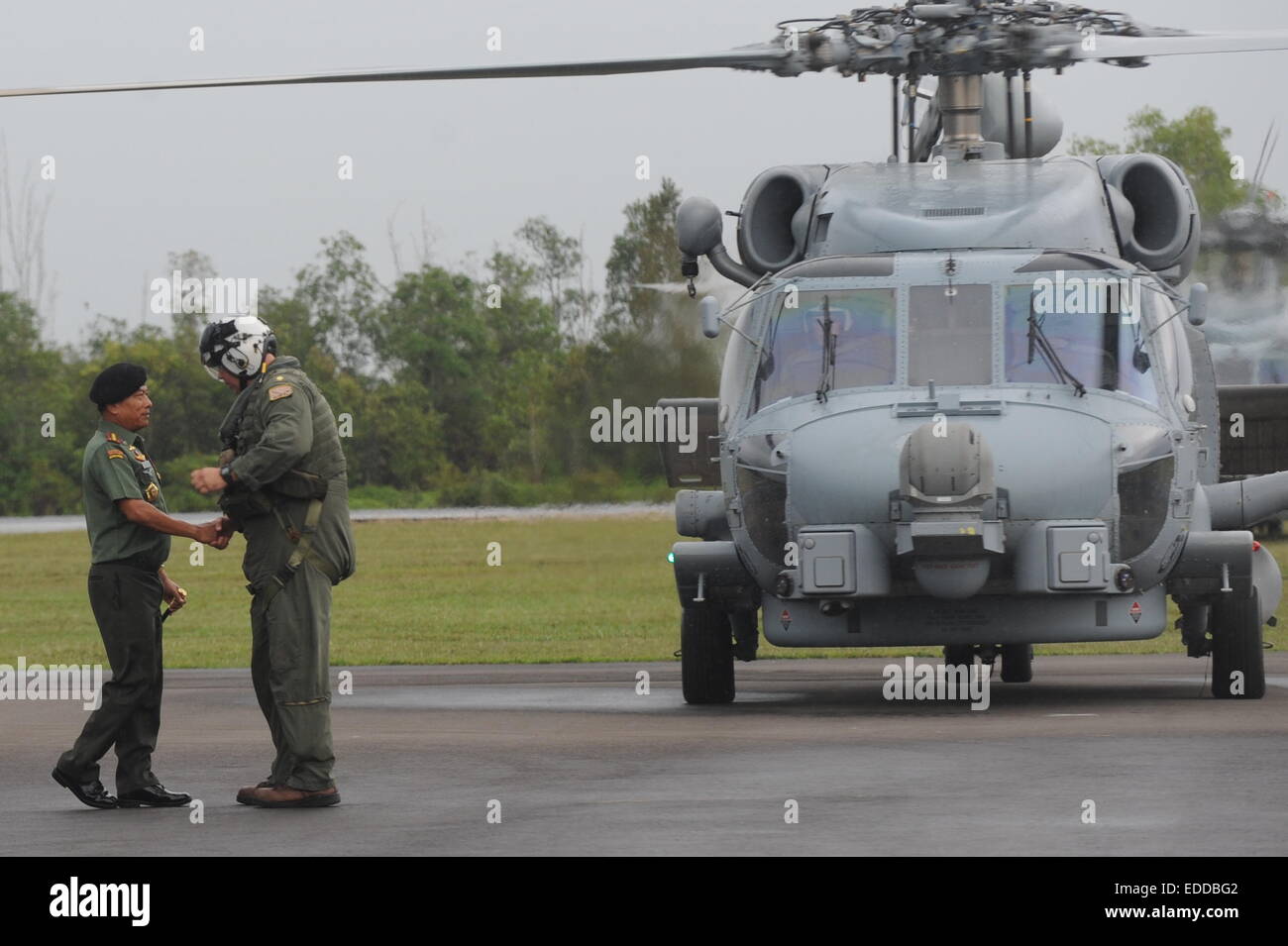 Pangkalan Bun, Indonesia. 6th Jan, 2015. Indonesian Military Commander ...