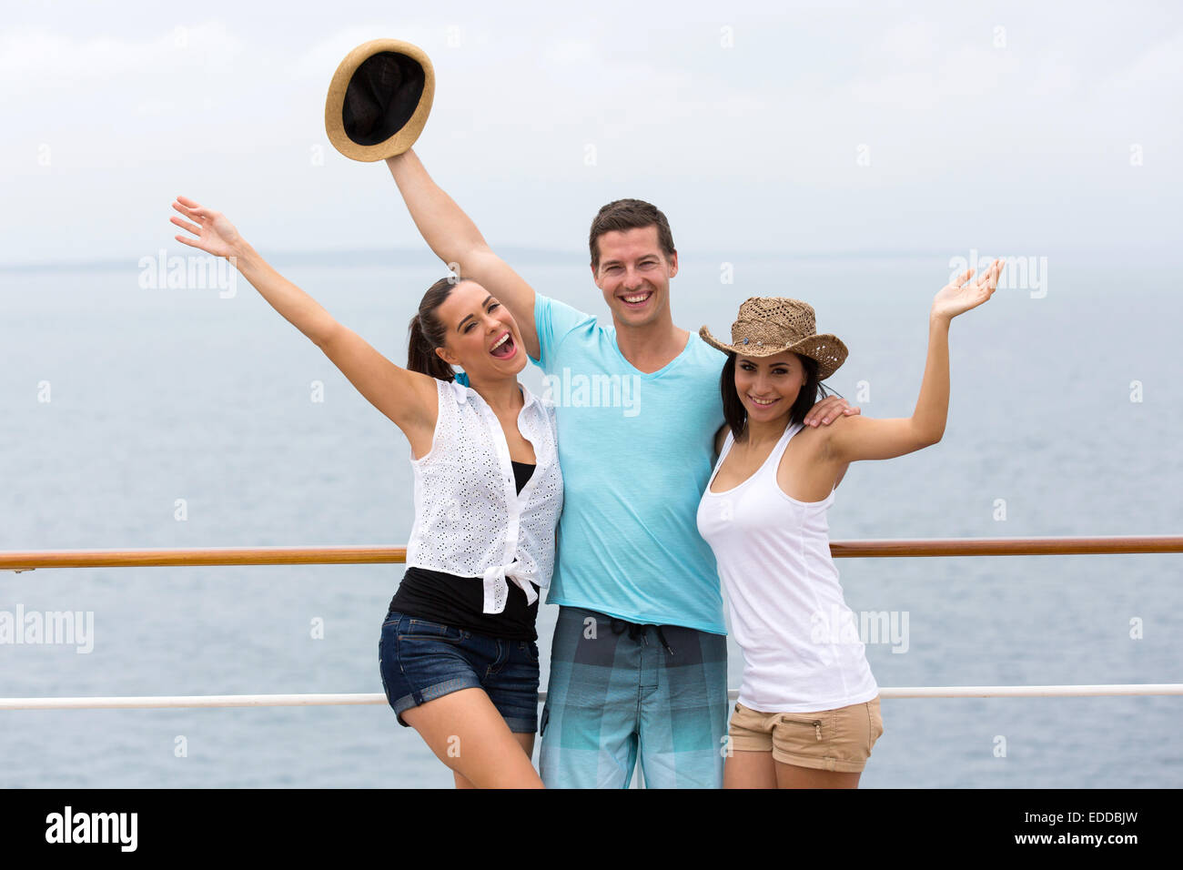 group of friends having fun cruise ship Stock Photo - Alamy