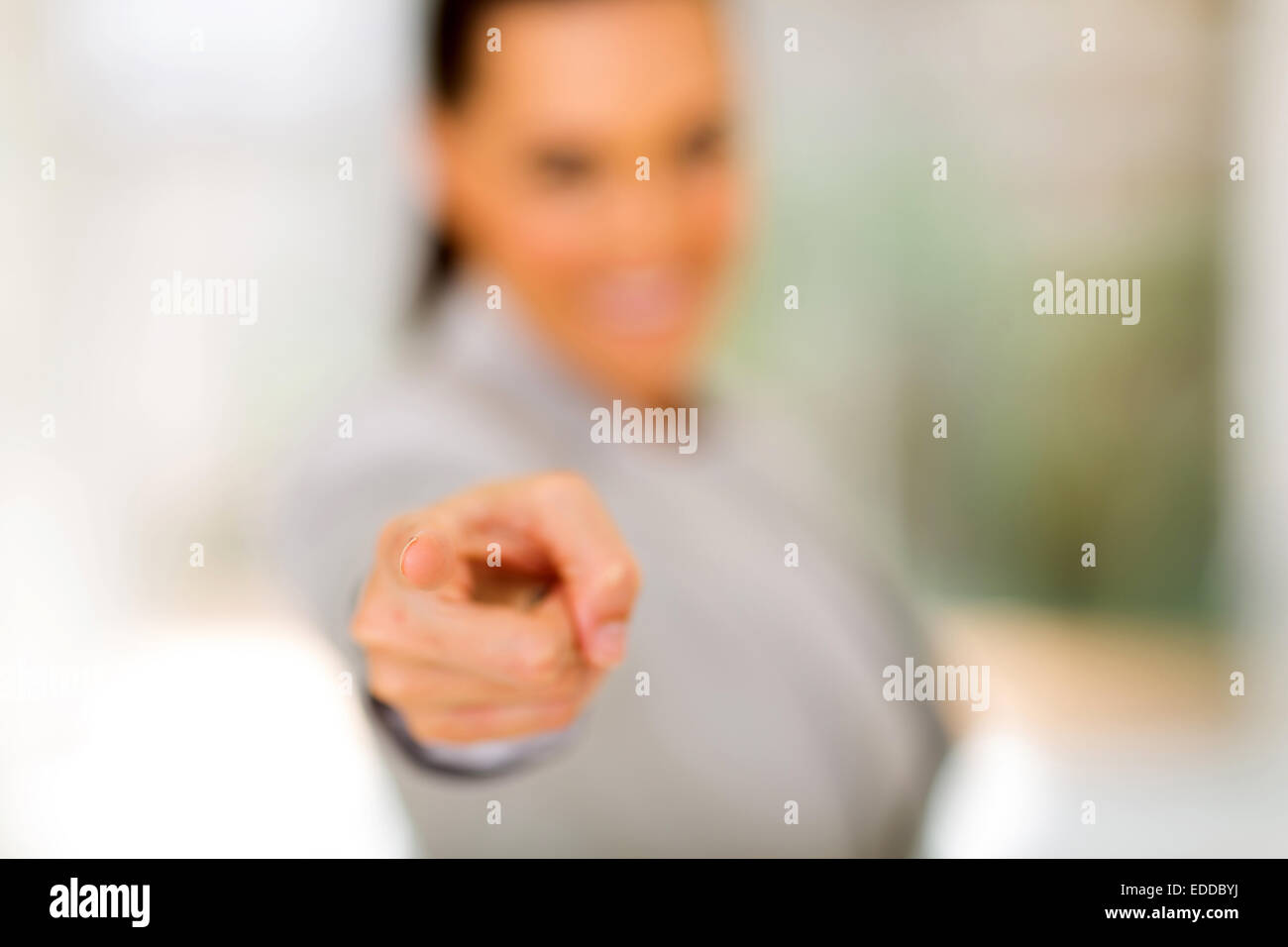 woman finger pointing at the camera Stock Photo - Alamy