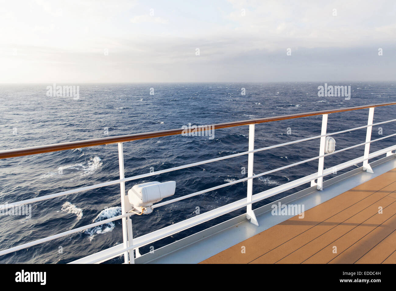 beautiful sea view from deck of cruise ship Stock Photo - Alamy
