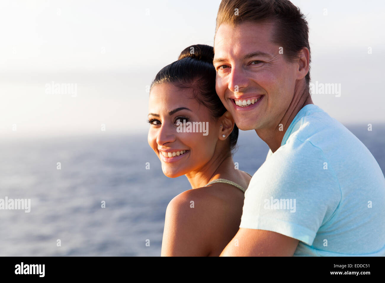 Couple hugging on ship hi-res stock photography and images - Alamy