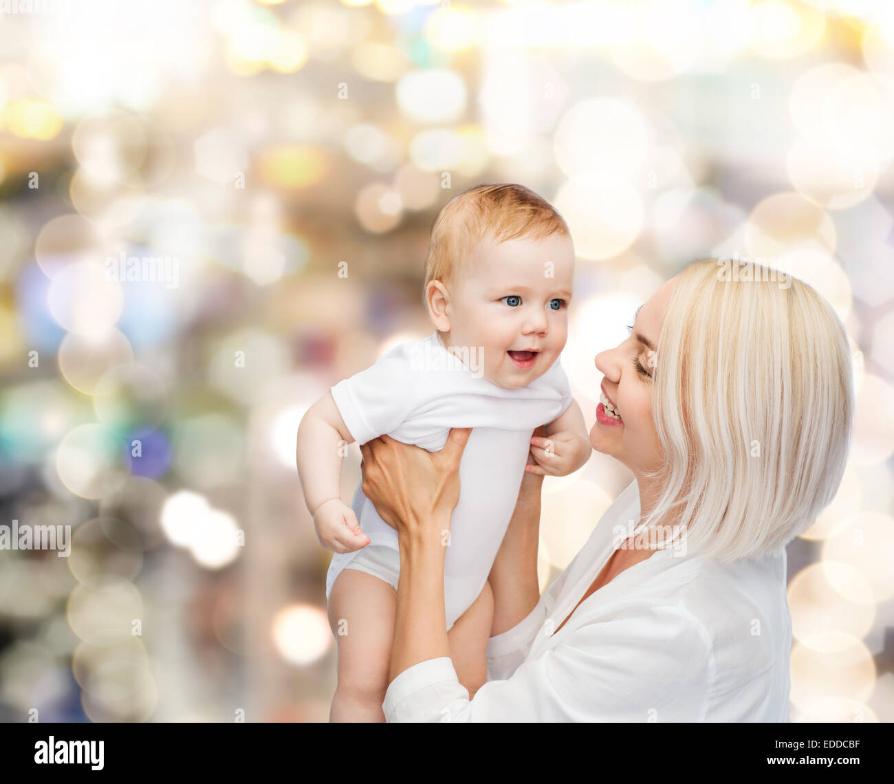 happy mother with smiling baby Stock Photo - Alamy