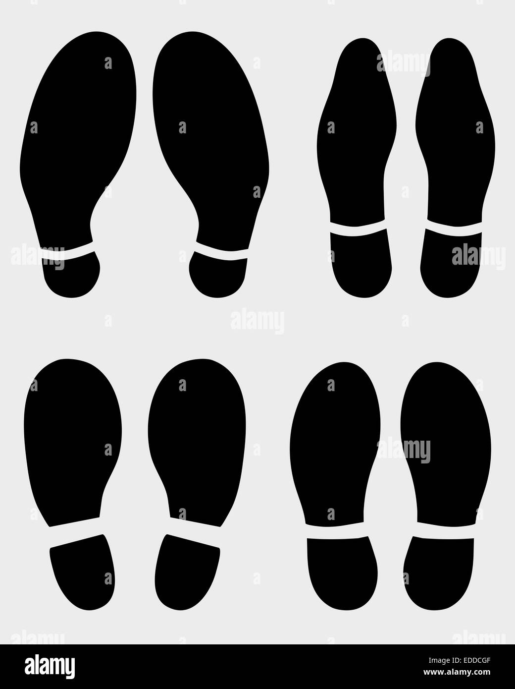 Shoe prints vector hi-res stock photography and images - Alamy
