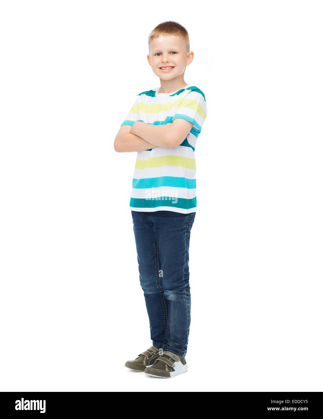 Boy isolated arms crossed hi-res stock photography and images - Alamy