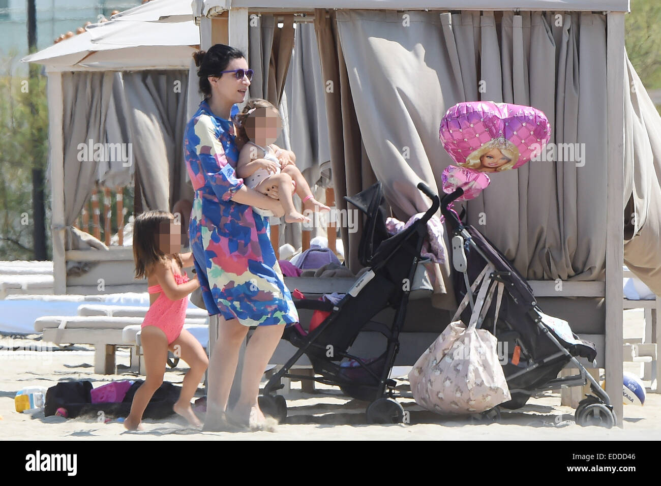 Italian pop singer and record producer Laura Pausini enjoys a day on ...
