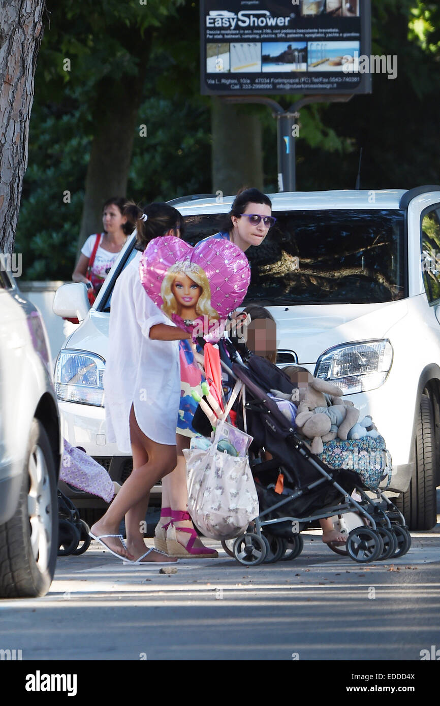 Italian pop singer and record producer Laura Pausini enjoys a day on ...