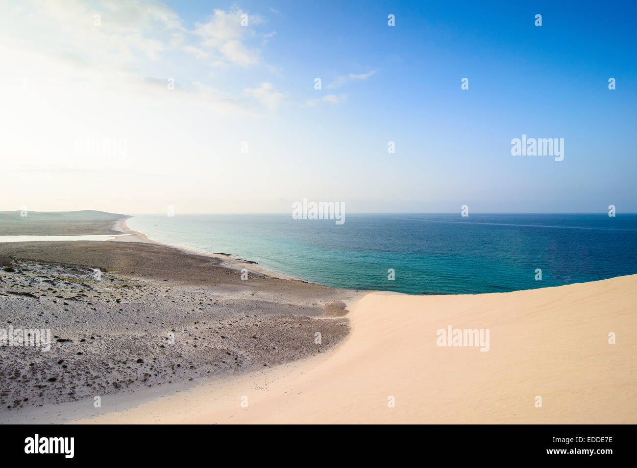 Giant sand dune on Delisha beach, island of Socotra, Yemen Stock Photo - Alamy