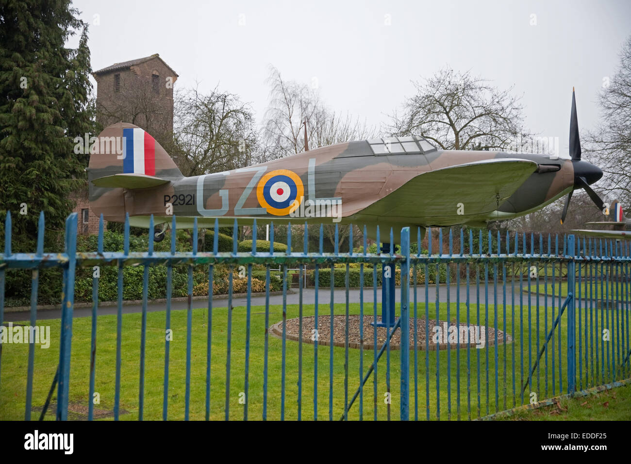 A spitfire gate guardian outside St George's Chapel which is to b saved ...