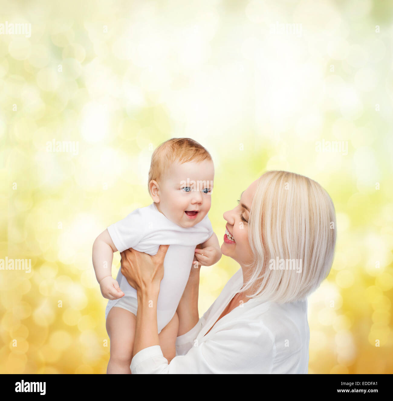 happy mother with smiling baby Stock Photo - Alamy