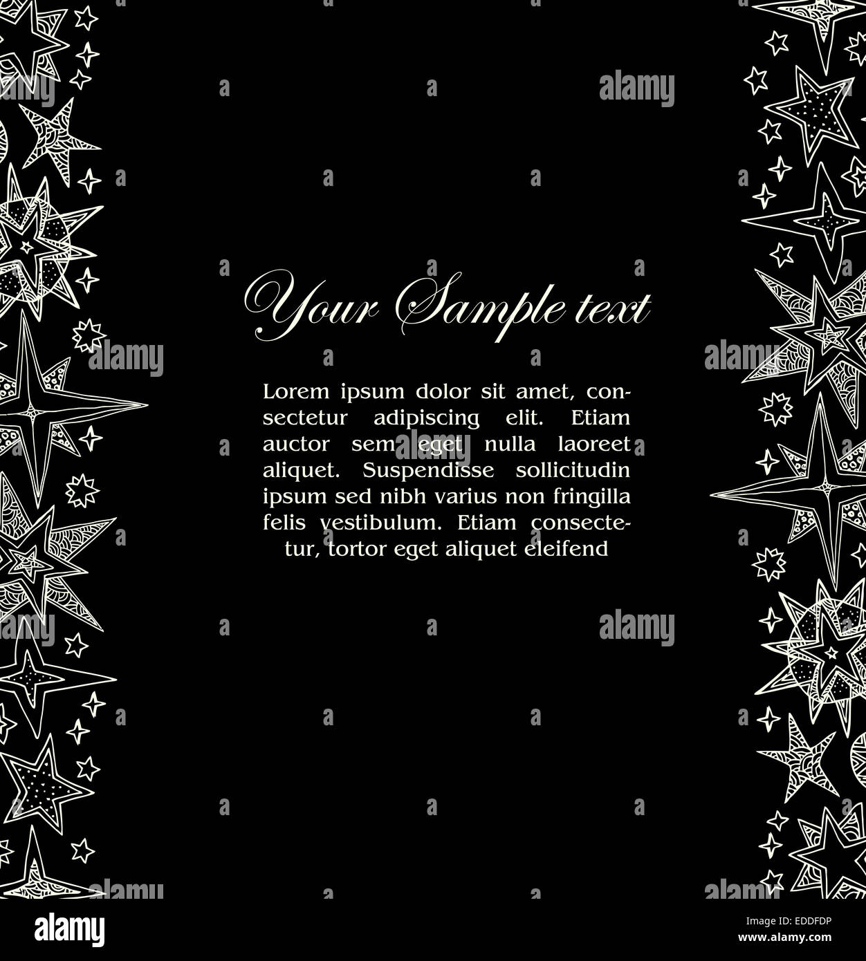 fantasy starry border Stock Photo - Alamy