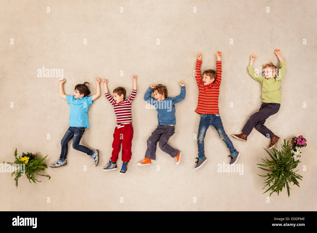 Kids playing carefree in park Stock Photo - Alamy