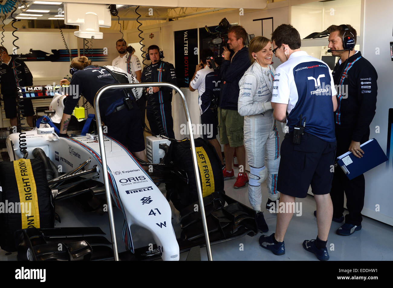 Susie Wolff, Formula One's first female driver, at Silverstone F1 Grand ...