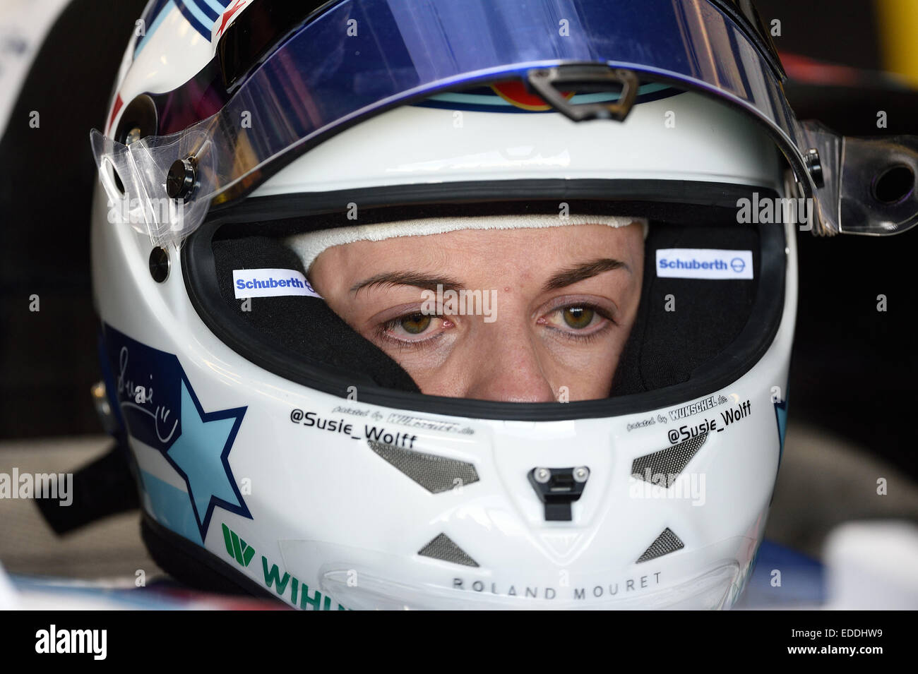 Susie Wolff, Formula One's first female driver, at Silverstone F1 Grand ...