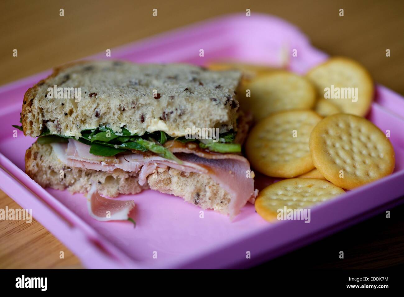 shot of packed lunch with box Stock Photo - Alamy