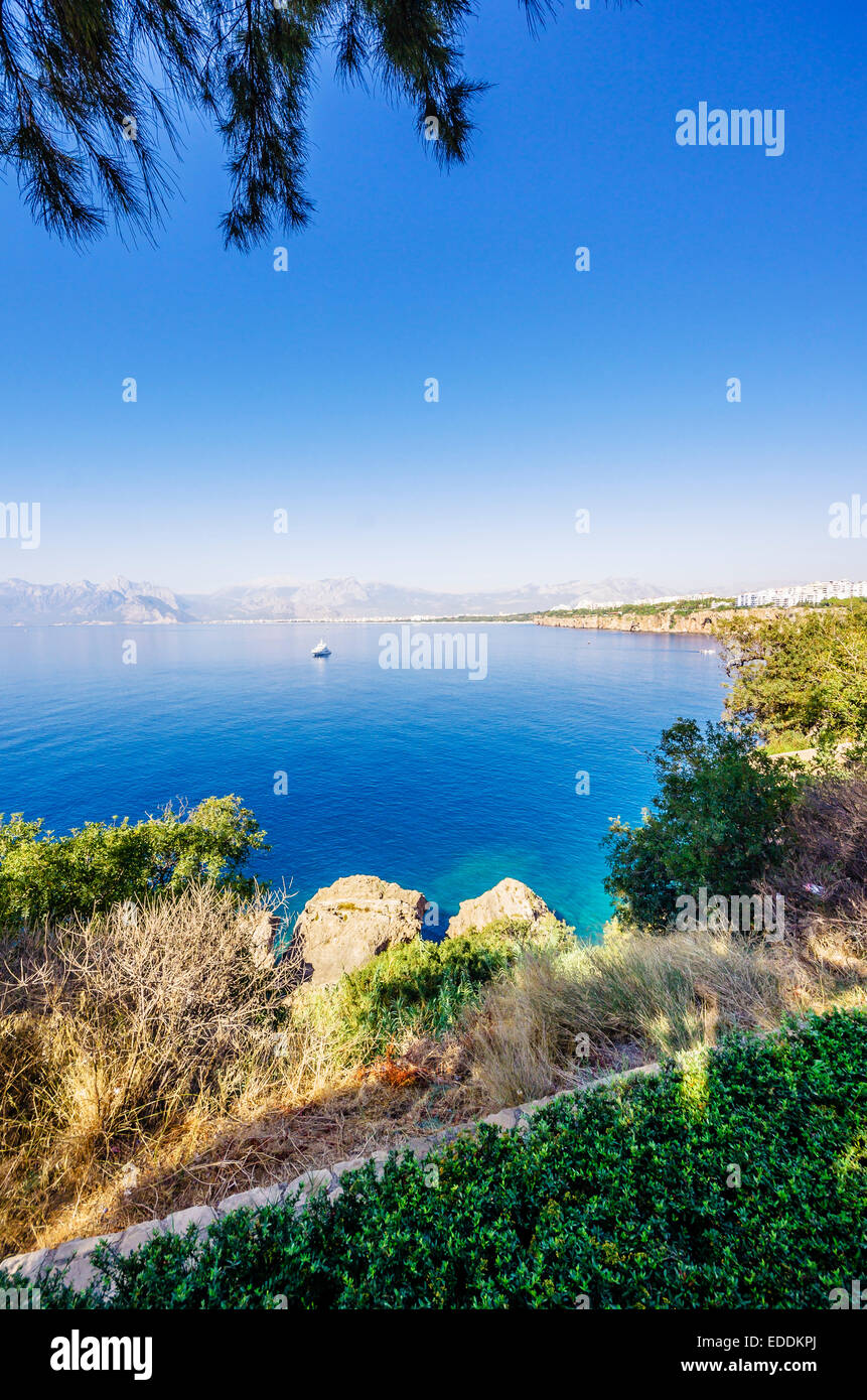Turkey, Turkish Riviera, View to costal city Antalya Stock Photo - Alamy