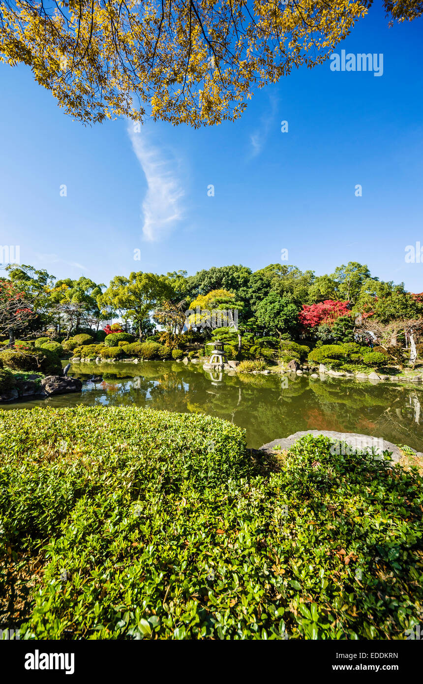 Japan, Osaka, public garden at Osaka Castle Stock Photo - Alamy