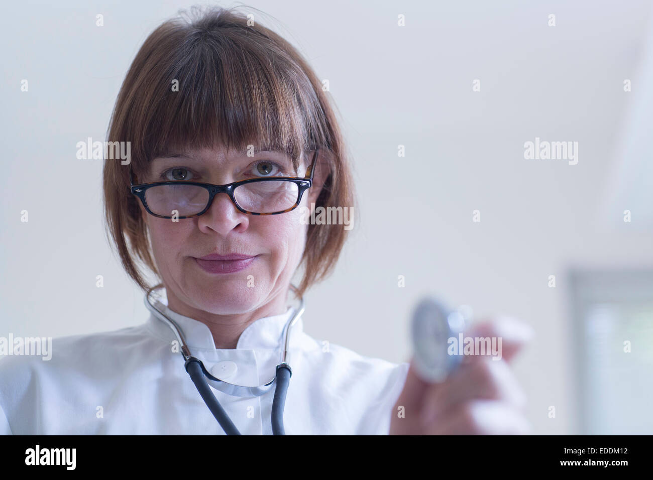 Portrait of doctor with stethoscope Stock Photo - Alamy