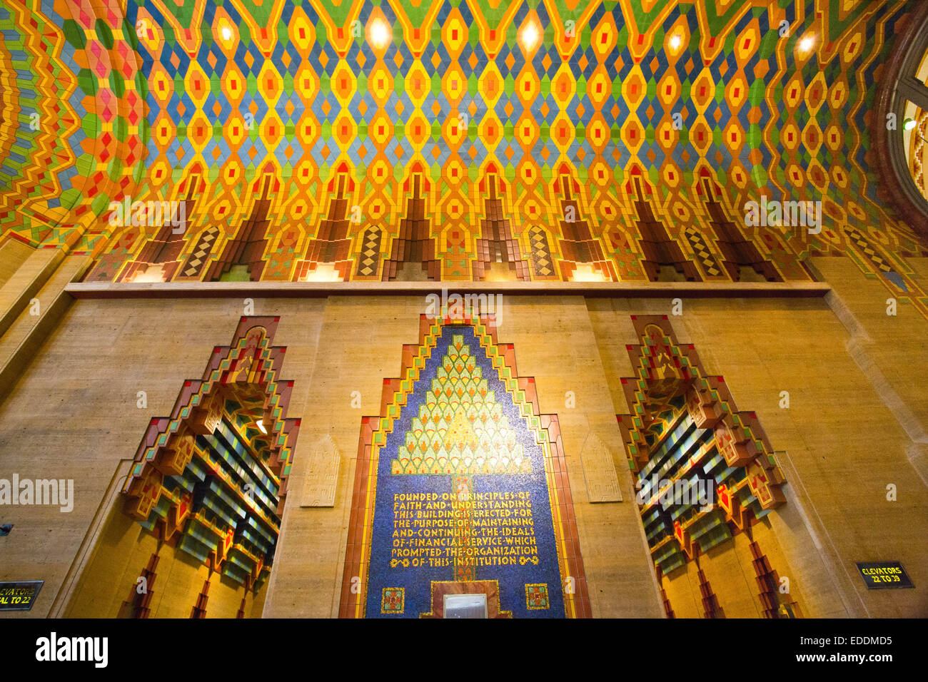 Inside Guardian Building Detroit, Michigan, USA. Oct. 24, 2014 Stock ...