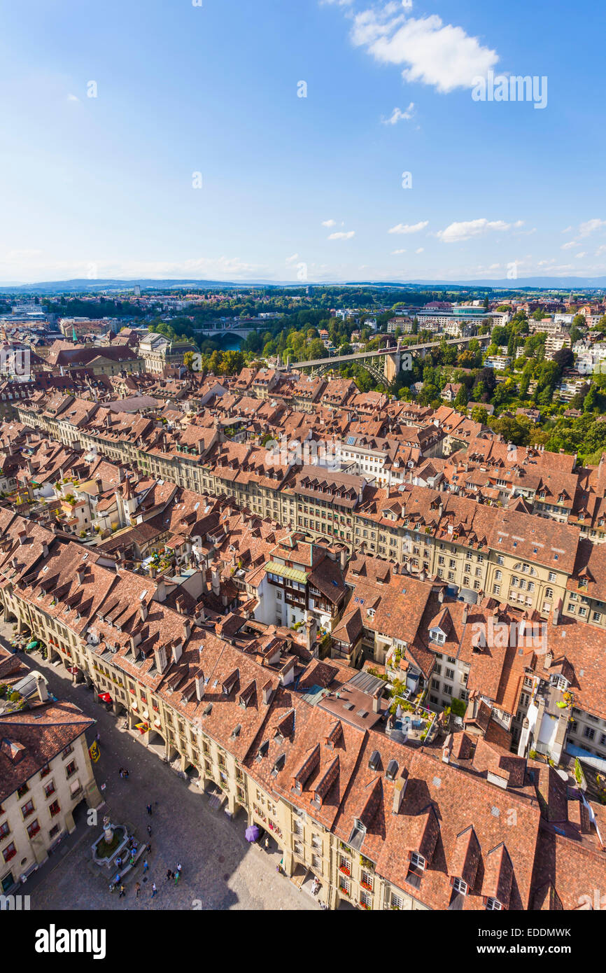 Switzerland, Bern, old town, cityscape from minster Stock Photo - Alamy