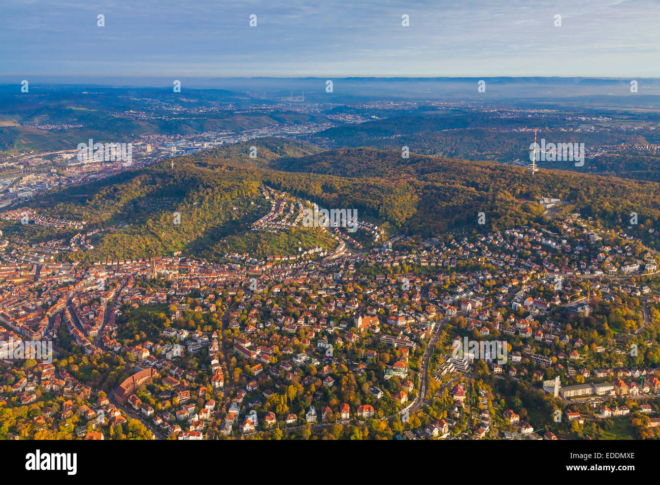 Aerial View Stuttgart Baden Wuerttemberg Germany Stock Photos & Aerial ...